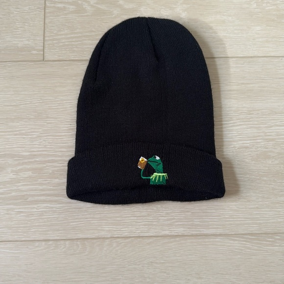 Accessories | Kermit The Frog Sippin Tea Beanie | Poshmark